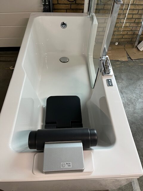 Artweger instap bad/douche met deur en liftsysteem 170 x 75 cm izgst ...